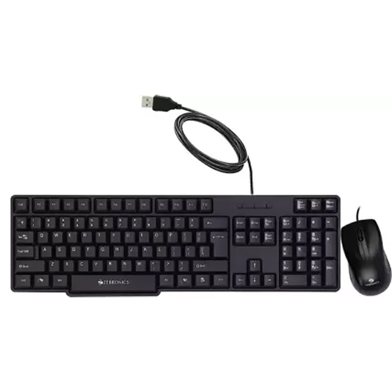 We Sell Computers -ZEBRONIC WIRED KEYBOARD AND MOUSE